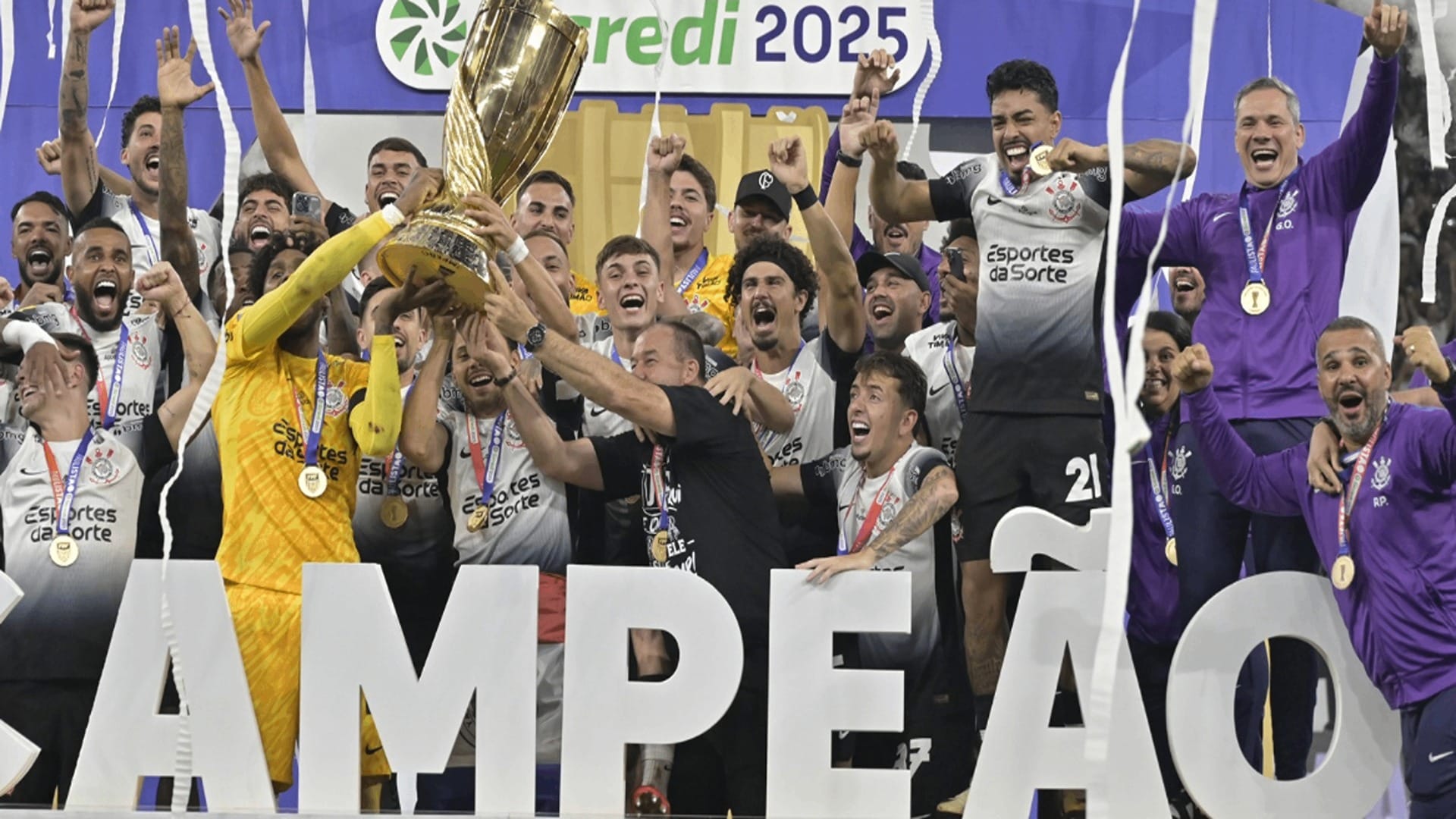 Corinthians é campeão paulista de 2025
